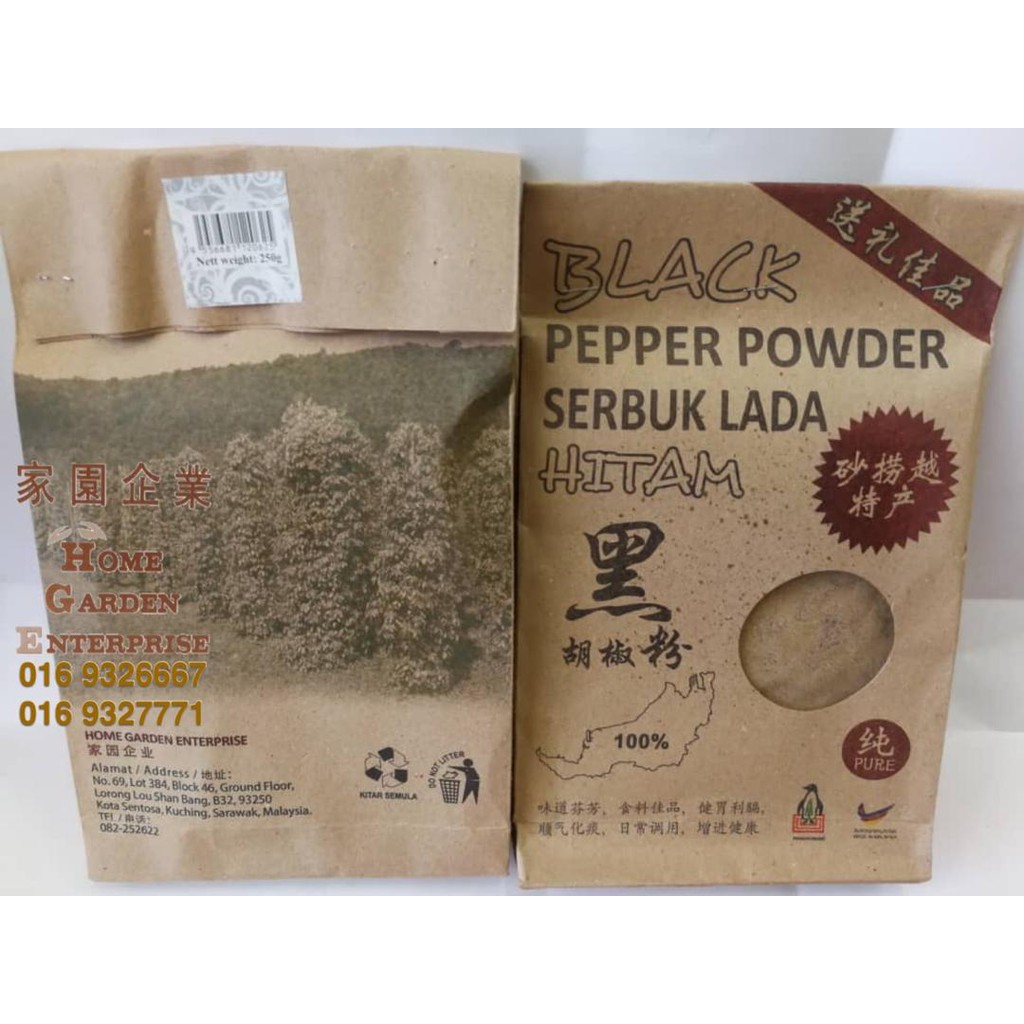 (BLACK POWDER)100% Pure Sarawak Black Pepper Powder/Serbuk Lada Hitam ...