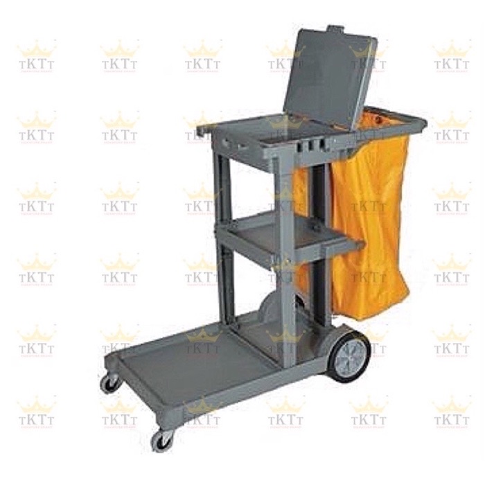 TKTT ™️ Commercial Janitor Cart Heavy Duty Cleaner Trolley ...