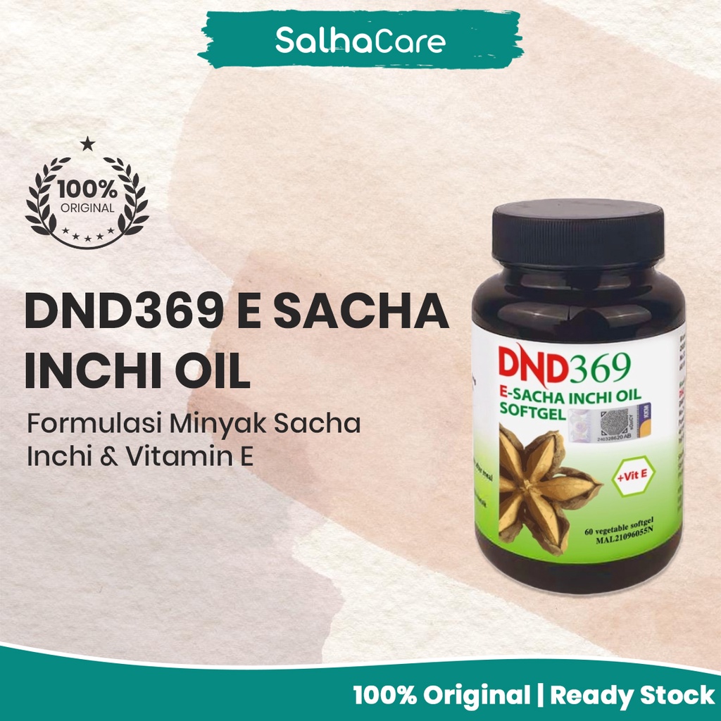 DND369 E Sacha Inchi Oil - Dr Nordin Darus | SalhaCare | Shopee Malaysia