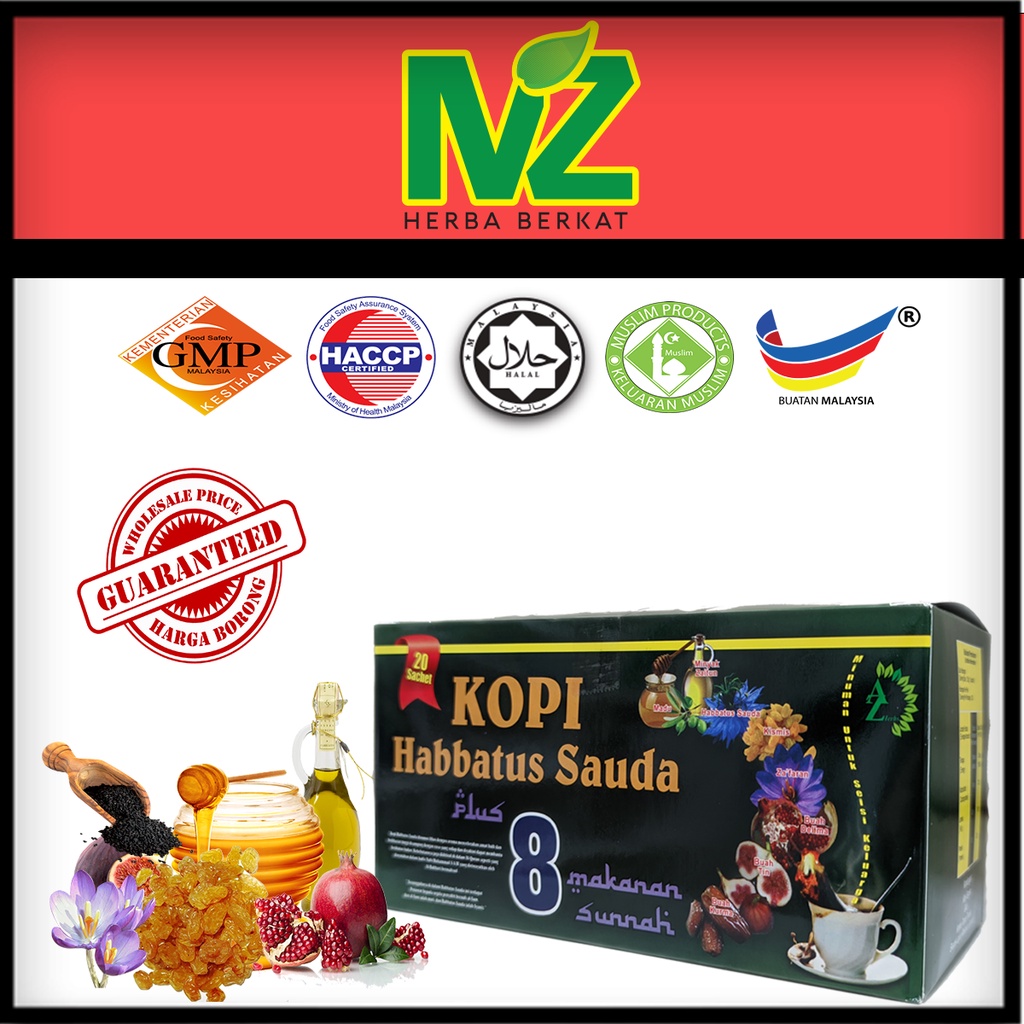 PREMIUM Kopi Habbatus Sauda 8 Makanan Sunnah Az Herbs | Shopee Malaysia