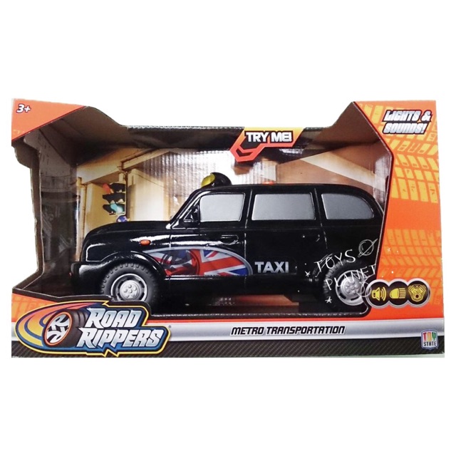 {ORIGINAL} TOY STATE ROAD RIPPERS LONDON MOTORISED TAXI WITH LIGHT ...