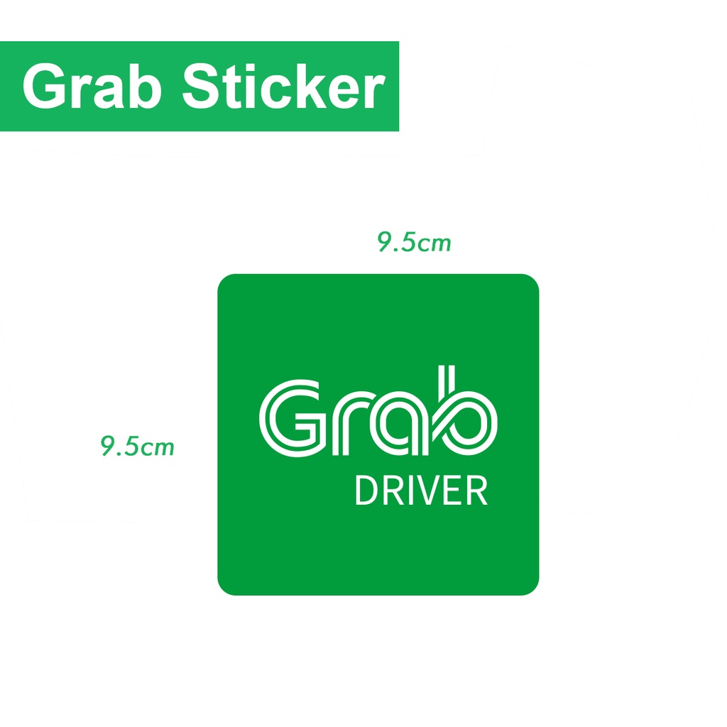 Grab Sticker Biasa dan Magnectic sticker E hailing 电召车贴纸 及 磁性贴纸 ...