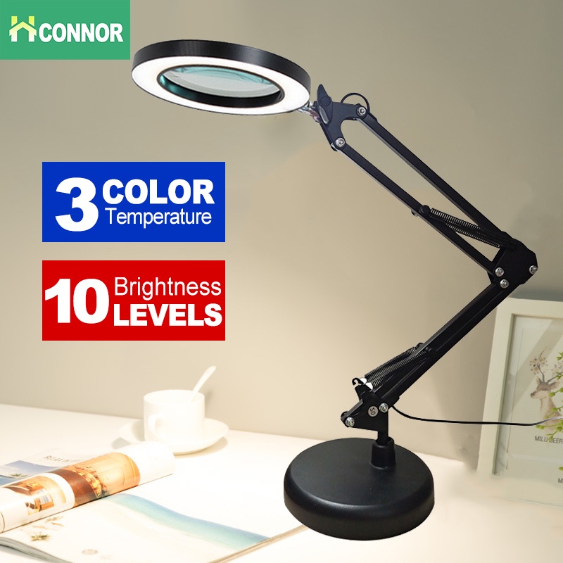 LED Style Table Lamp Metal Wire Reading Lamp Desk Lamp Long Arm Folding ...