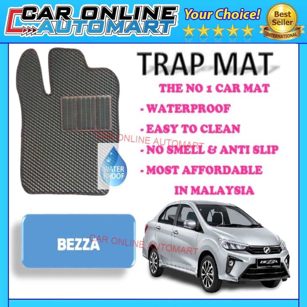 Perodua Bezza TrapMat Customize Car Floor Mat Car Mat Waterproof Anti ...