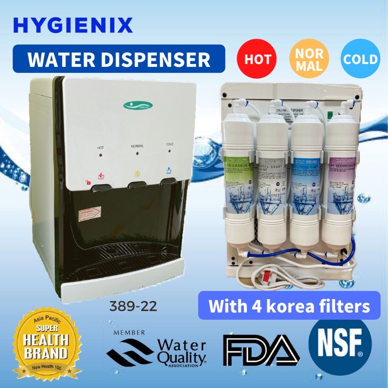 Yamada 389-22 Hot Normal and Cold Water Dispenser with 4 stages K-Pro ...