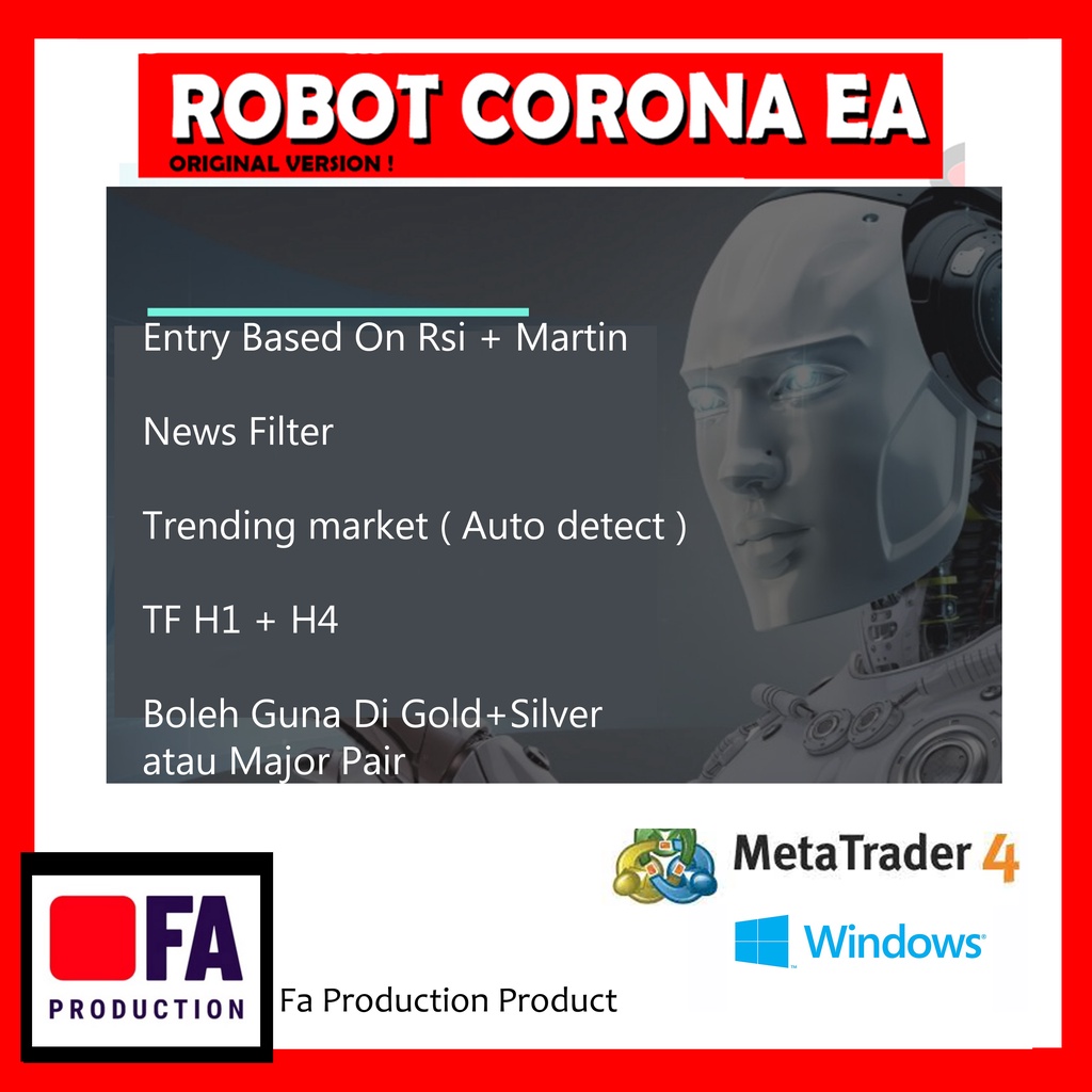 C@RONA EA ROBOT AUTO TRADE ( EASY INSTALLATION ) + ENTRY BASED ON RSI ...