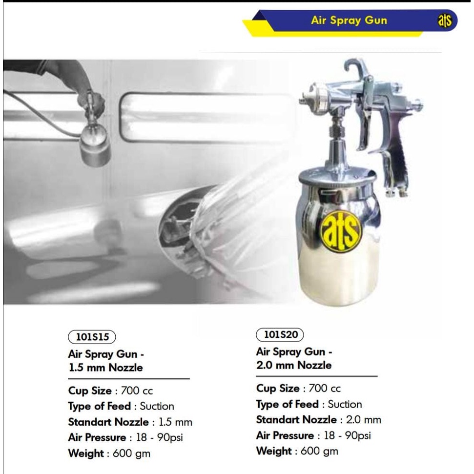 ATS AIR SPRAY GUN 1.5MM/2.0MM NOZZLE | Shopee Malaysia