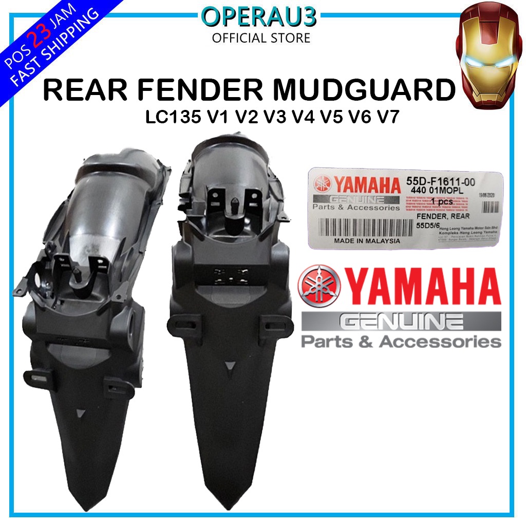 Yamaha LC135 V1 V2 V3 V4 V5 V6 V7 Fender,Madgat Mudguard, Rear Fender ...