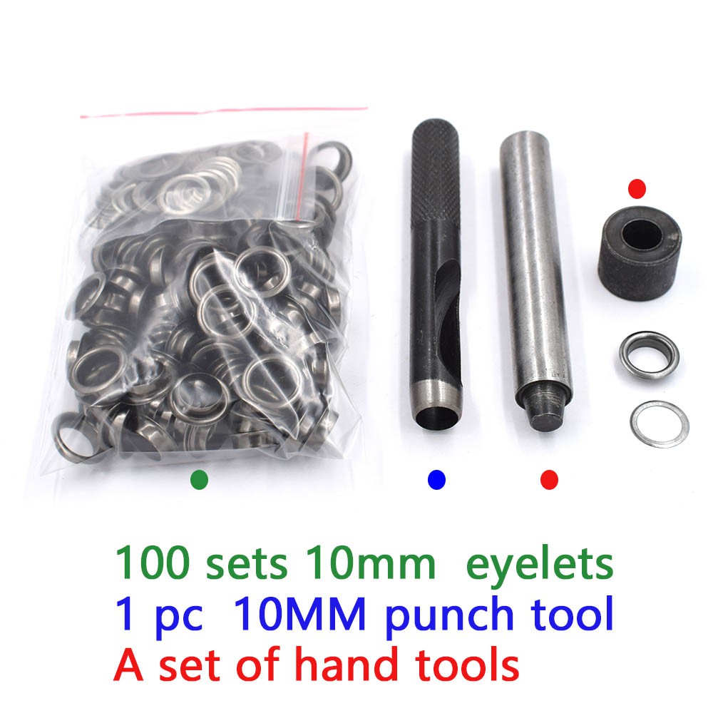 ( 100 PCS/lot+tools) 3.5-20mm Metal Eyelets Hole Accessories Eyelets ...