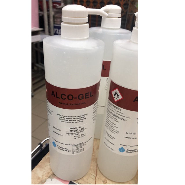 Alco Gel Hand Sanitizer 1000ml (Halal Cert) | Shopee Malaysia
