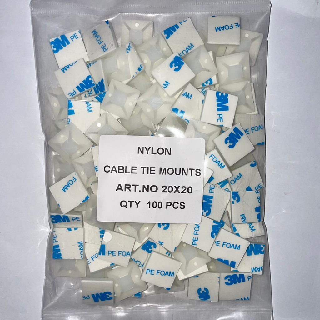 CABLE TIE MOUNT-3M (100PCS/PKT) | Shopee Malaysia