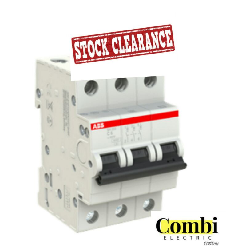 ABB MCB 6A 3 Pole SH203 6KA TYPE C Curve MCB | Shopee Malaysia