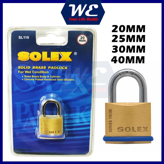 [100% ORIGINAL] SOLEX SMALL PADLOCKS 20mm, 30mm, 40mm SOLID BRASS ...