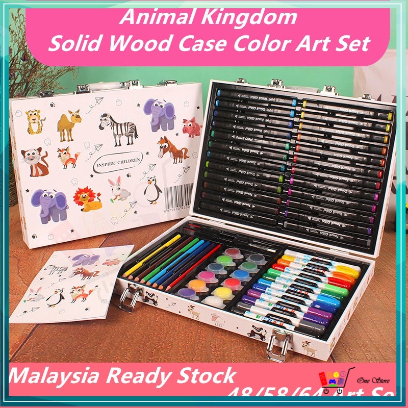 Animal Kingdom Color Pencil Art Set 48/58/64 Art Set Color Pensil ...
