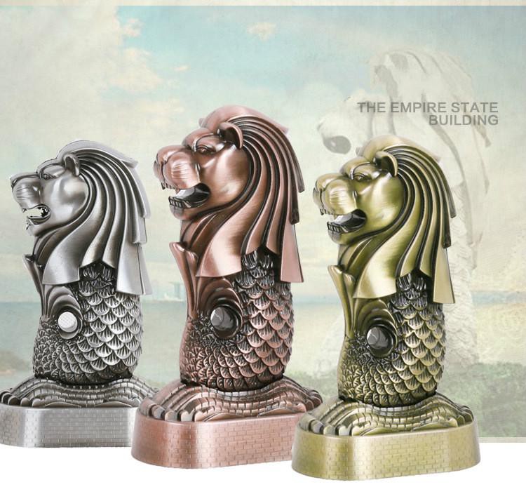 Merlion Building Model of Singapore Crafts Desktop Ornament Travel ...