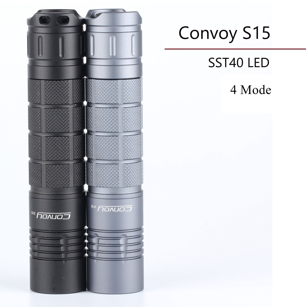 Convoy S15 Flashlight SST40/SFT40 LED Outdoor Riding Long-rang Mini ...
