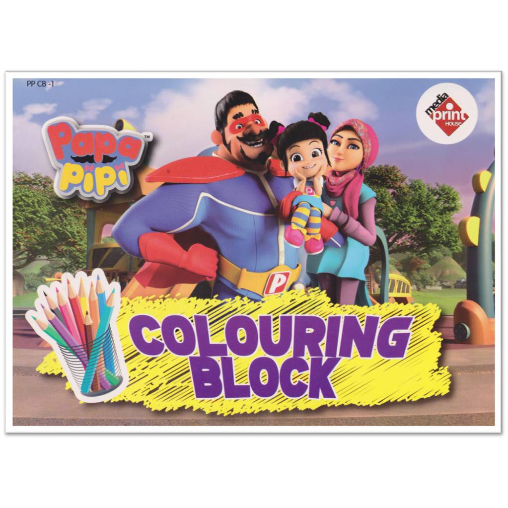 COLOURING BLOCK - PAPA PIPI | Shopee Malaysia