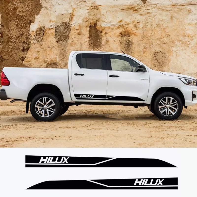 (Ready Stock) S490# Toyota Hilux Side Body Vinyl Decal Stickers ...