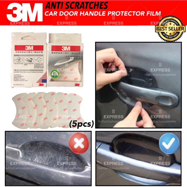 🔥READY STOCK🔥 3M Car Door Handle Anti Scratches Protection Film (4pcs ...