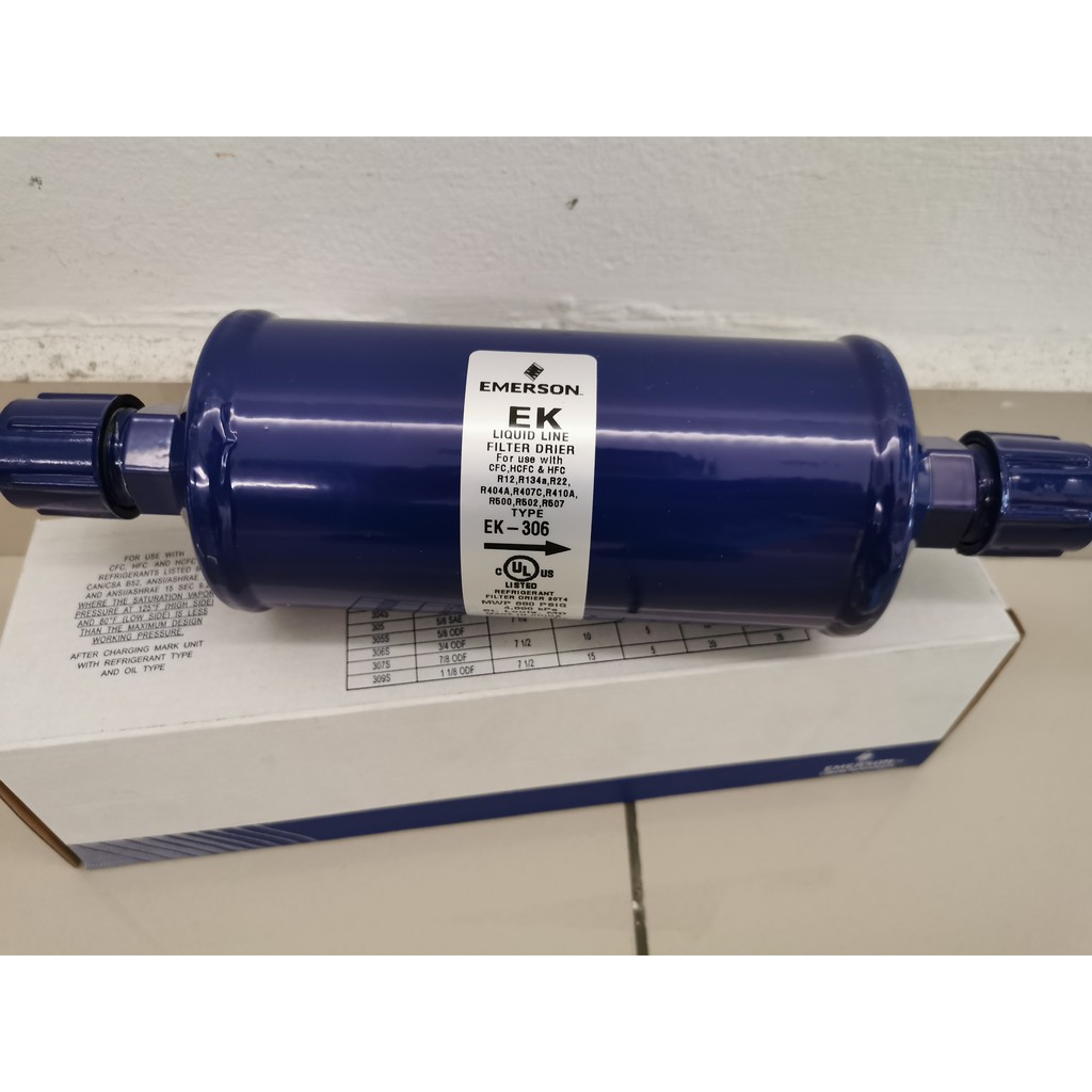 Filter Drier Emerson EK-306 3/4" SAE Flare Type / Emerson Flow Control ...