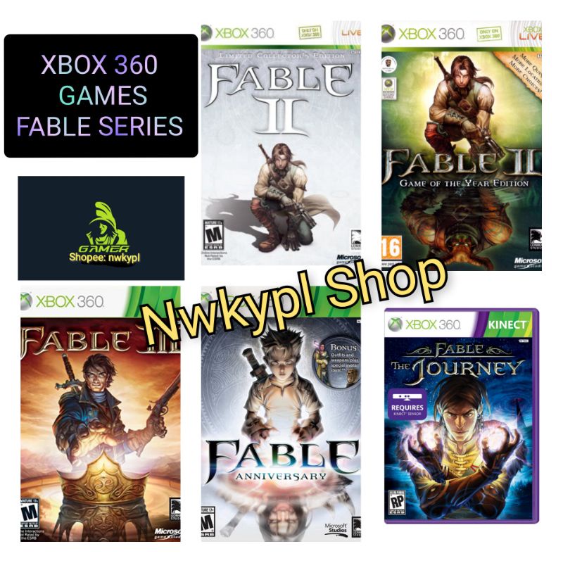 XBOX 360 GAMES - FABLE 2/FABLE 2 EDITION/FABLE 3/FABLE ANNIVERSARY ...