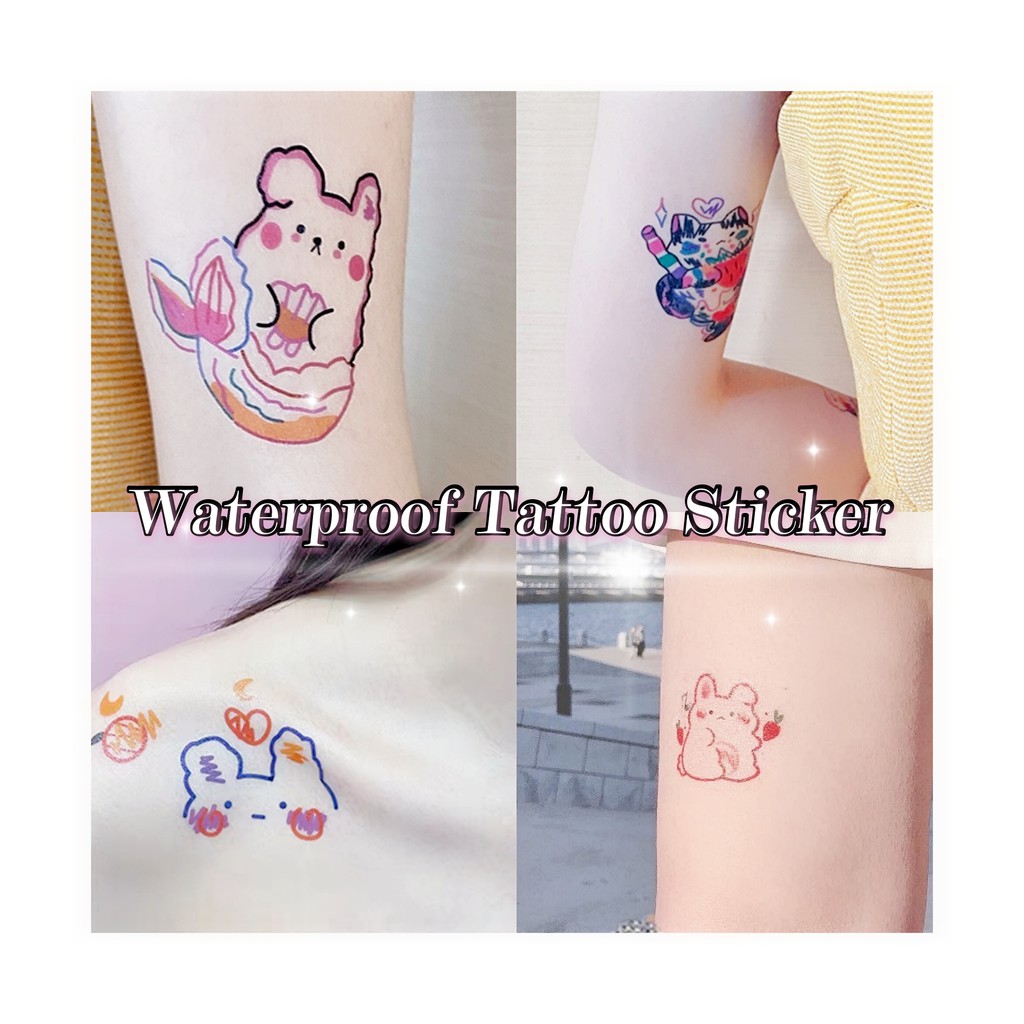 [Ready stock] Korean cute tattoo sticker Temporary tattoo Waterproof ...