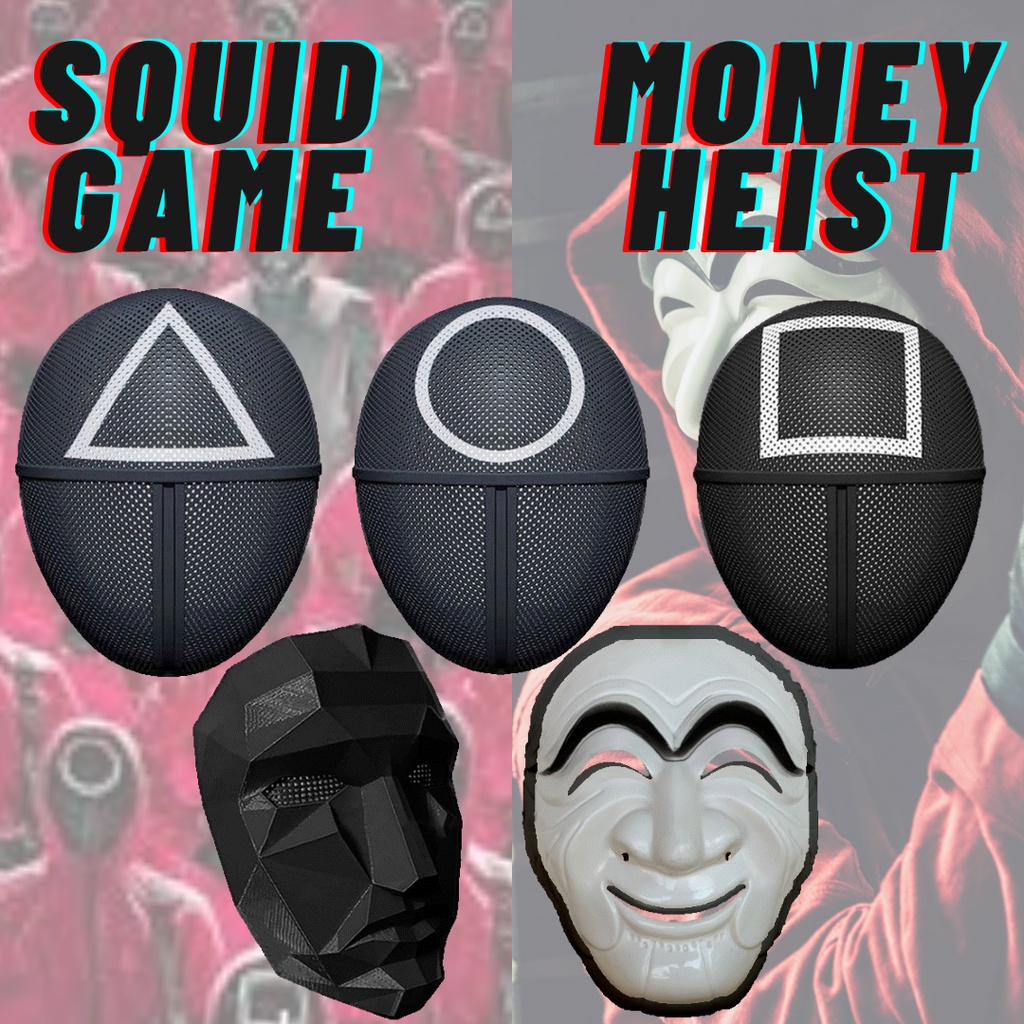 Mask Squid Game Mask Hohoe Mask Scammer Mask Anonymous Mask Hacker ...