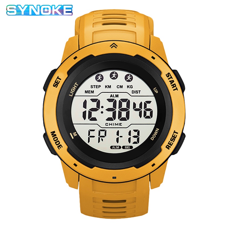 SYNOKE Men Watch Waterproof Multi-Function Luminous Swimming Fitness ...