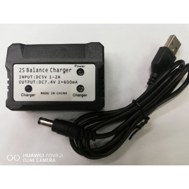 Balance 7.4 volt Lipo charger dual output usb power | Shopee Malaysia