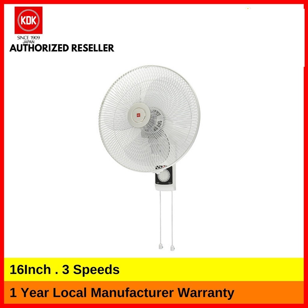 KDK 16 Wall Fan KU408 (White) | Shopee Malaysia