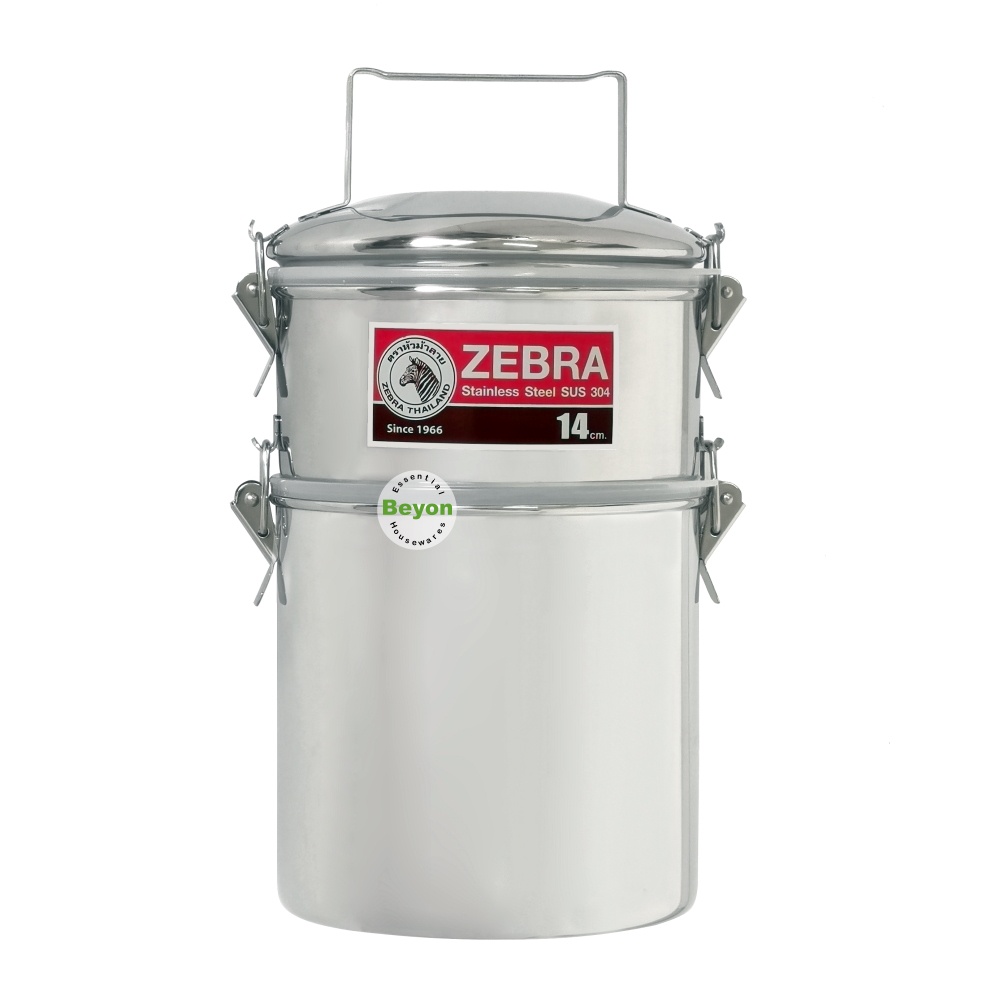 ZEBRA SUS304 STAINLESS STEEL JUMBO SMART LOCK TIFFIN BOX/ FOOD CARRIER ...