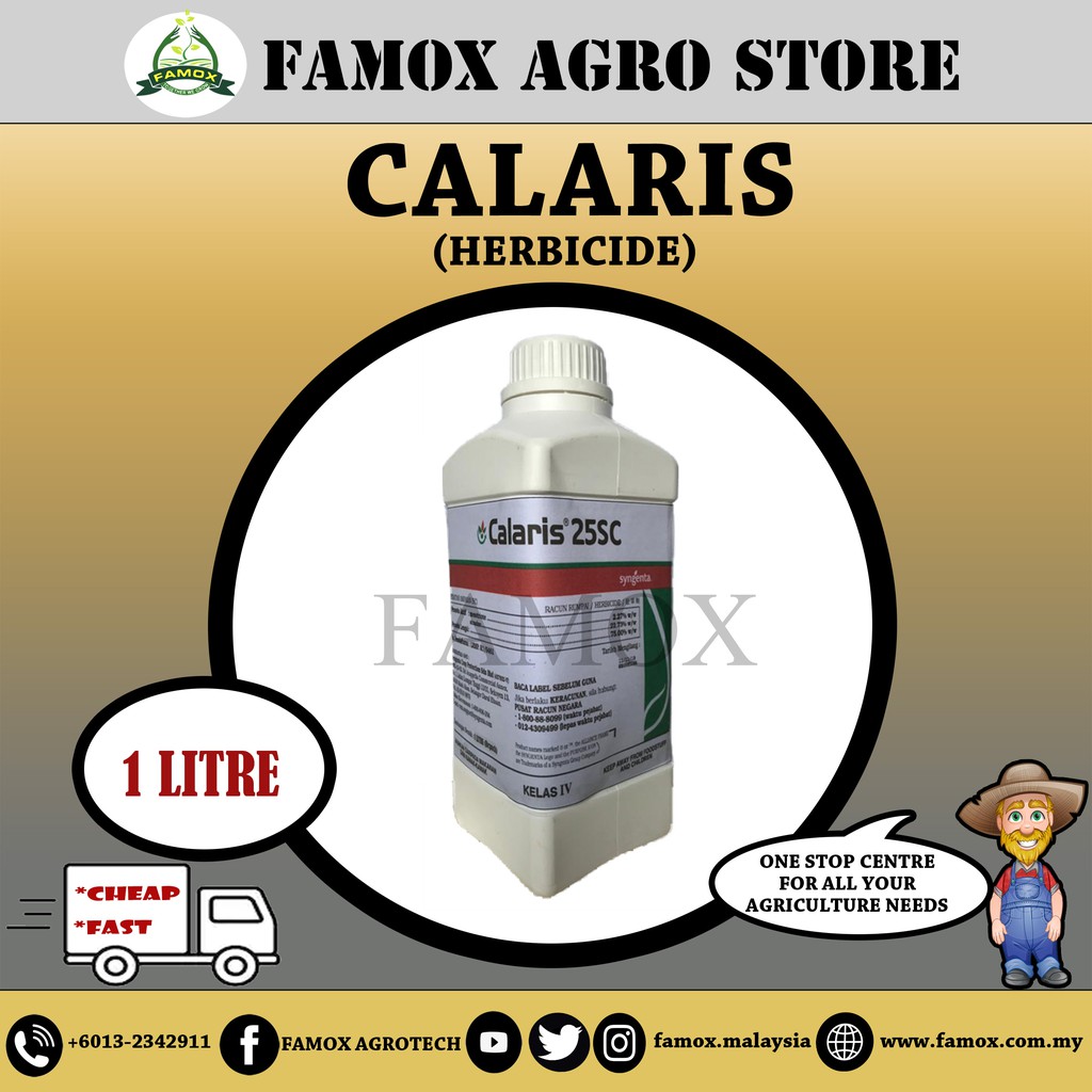 CALARIS 25SC 1L (RACUN RUMPAI / HERBICIDE) | Shopee Malaysia