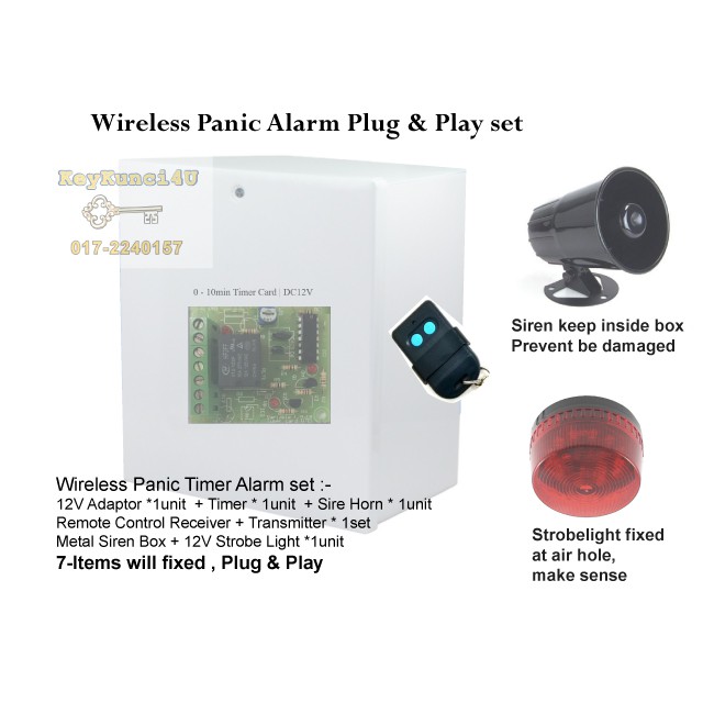 Wireless Panic Alarm Remote Controller Emergency for SOS Security Siren ...