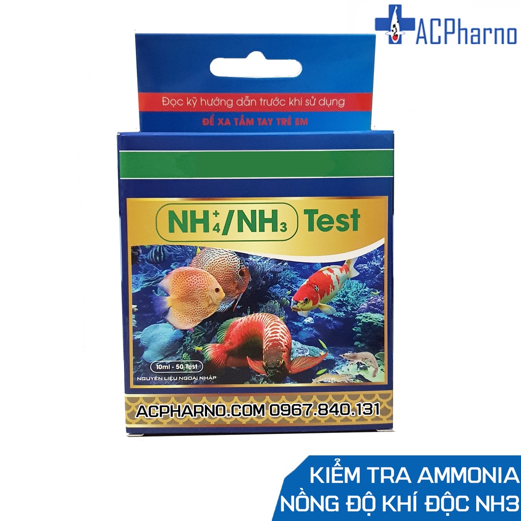 Test solution NH3 / NH4 - Ammoniac Test Kit for koi aquariums, arowanas ...