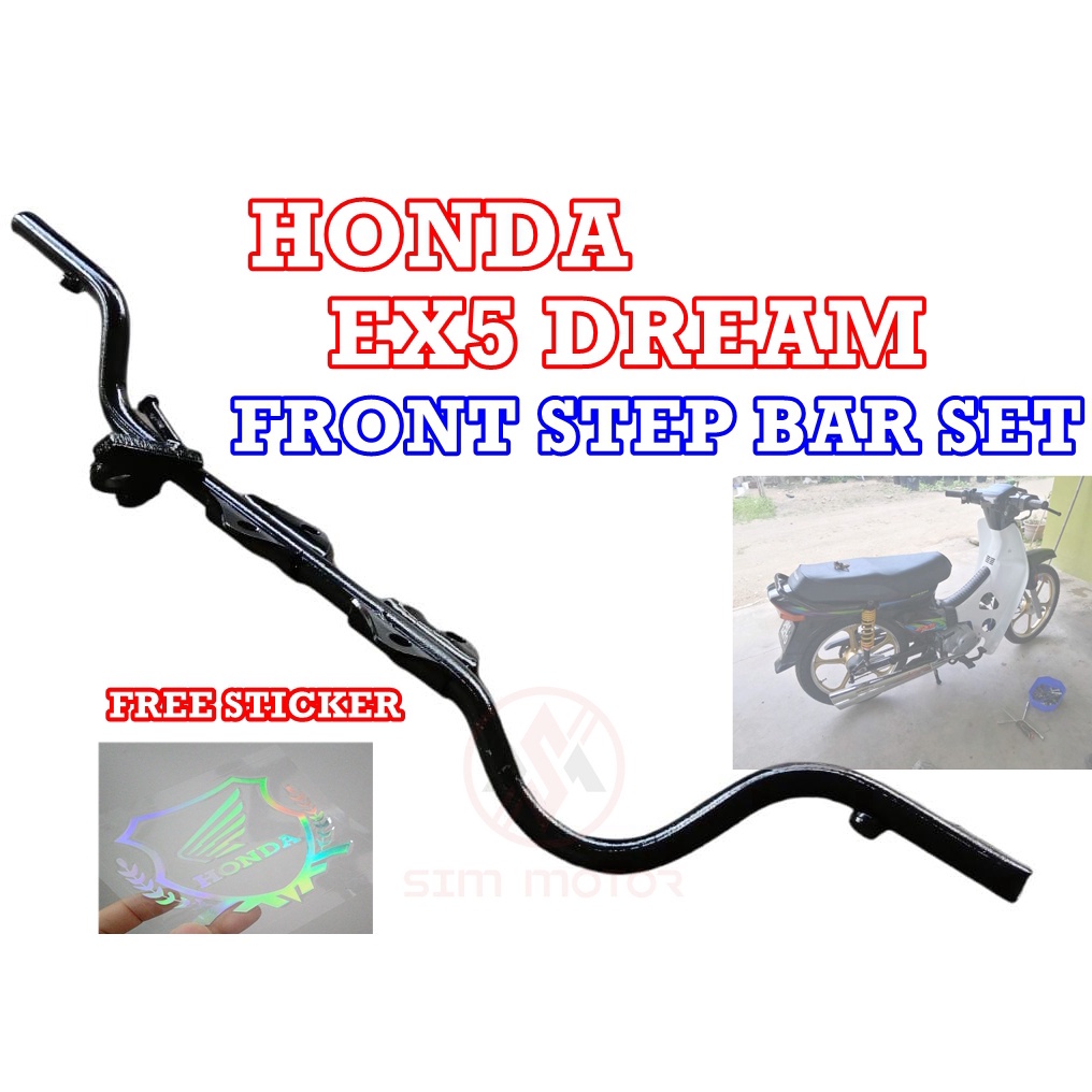 HONDA EX5 DREAM FRONT STEP BAR SET PEMIJAK KAKI Front Footrest Step Bar ...