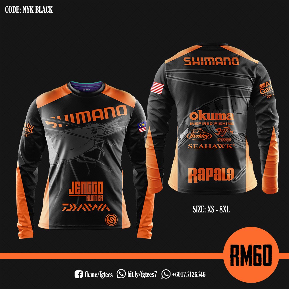 NYK JENGGO Fishing Outfit | Baju Memancing | Fishing Jersey | Shopee ...