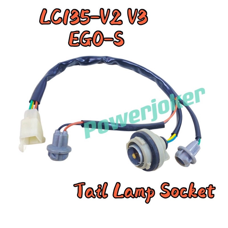 LC135 V2 V3 EGO S EGOS EGO-S LC 135 V2 V3 - Tail Lamp Socket/Soket Lampu Signal Soket lampu ...
