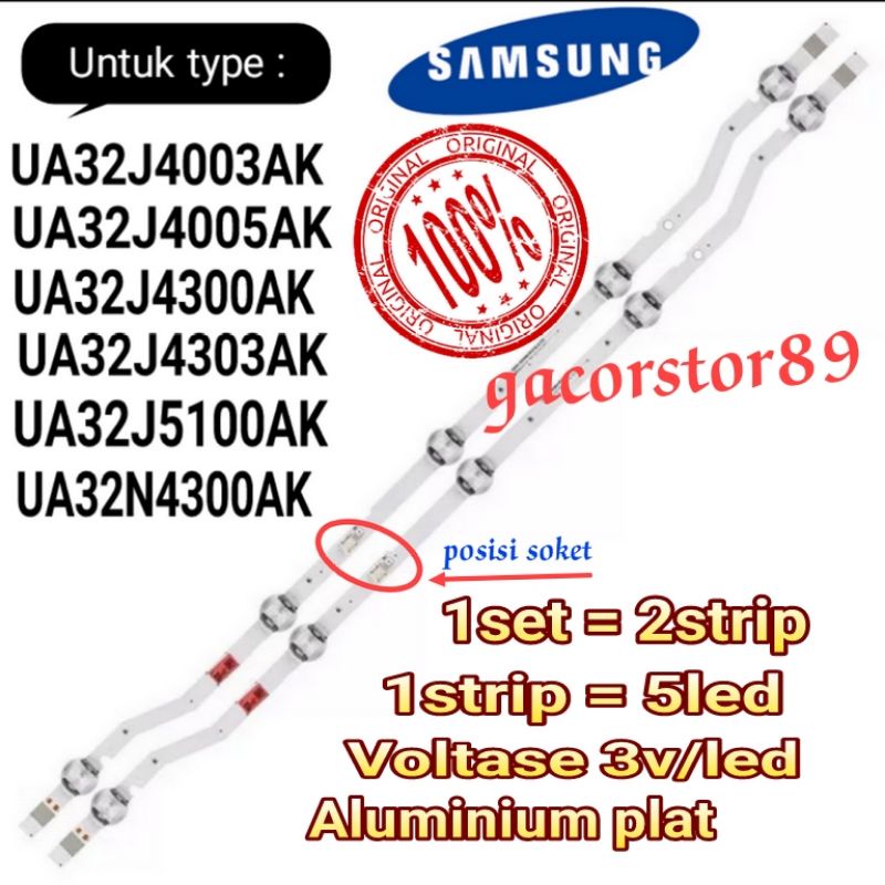 Backlight Samsung ua32j4003ak ua32j4005ak ua32j4300ak ua32j4303ak ...