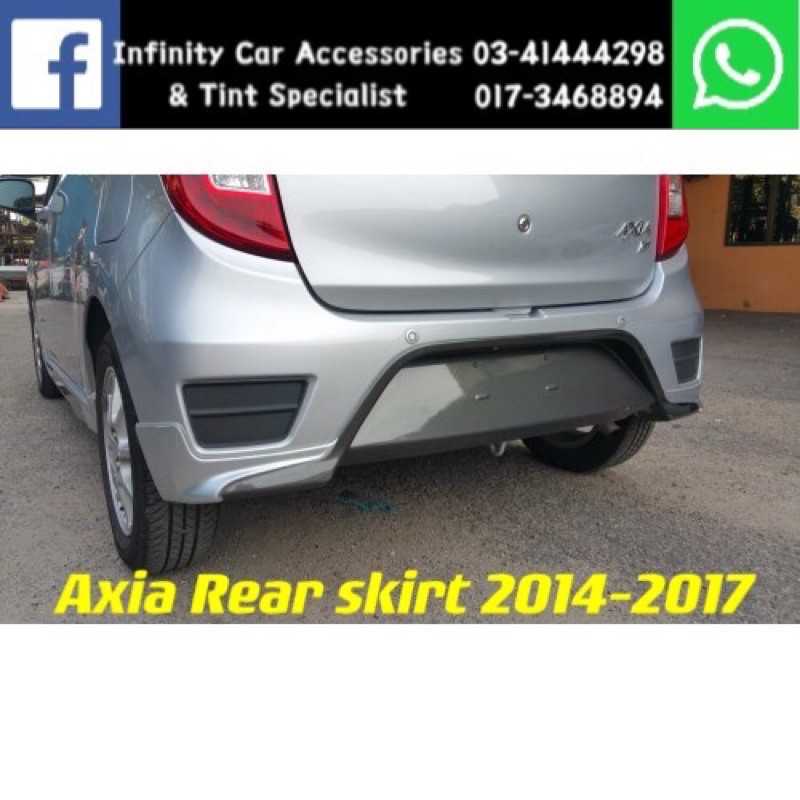 Perodua Axia 2014-2017 OEM Gear Up Rear skirt Bodykit | Shopee Malaysia