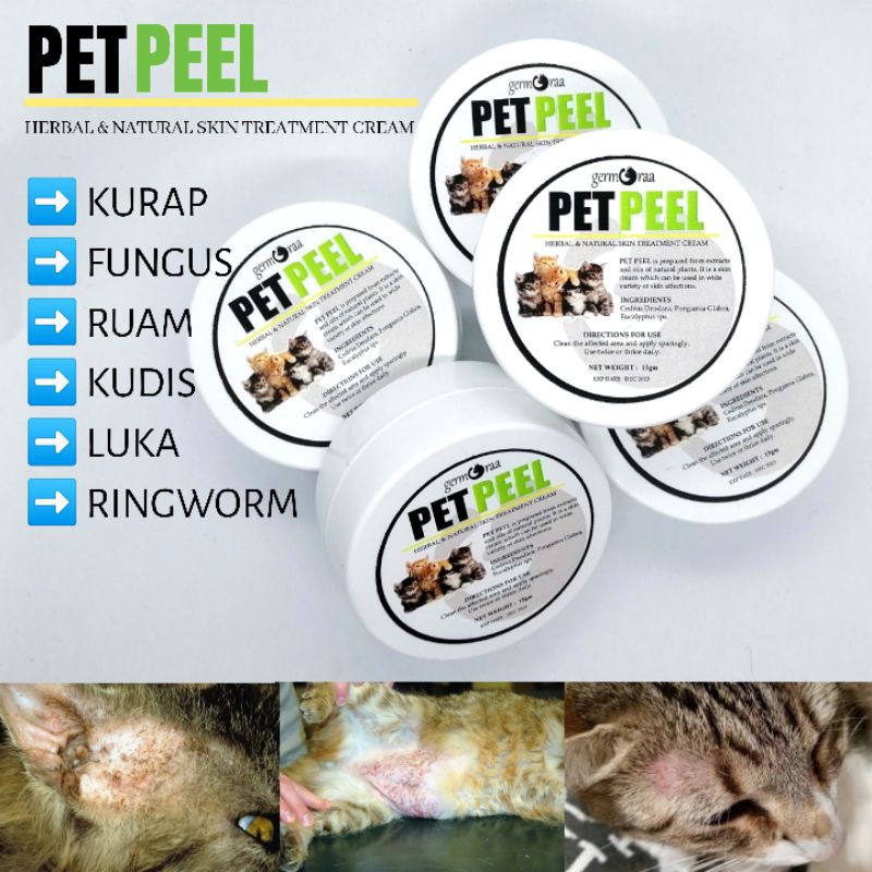Krim Kurap Sporo Luka Kucing Ringworm Antibakteria Nano Pet Spray Bisul ...