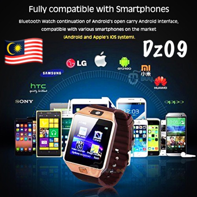 ORIGINAL DZ09 SMARTWATCH WATERPROOFS BLUETOOTH SMARTPHONE SIM CARD HD ...