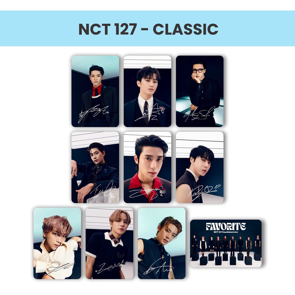 Kpop NCT 127 Favorite Photocard (Signature All Member) | Shopee Malaysia