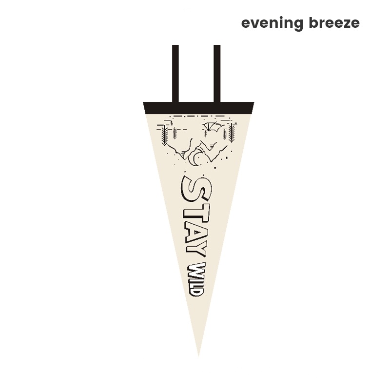 Outdoor camp flag Felt pennant camping equipment camping tent ...