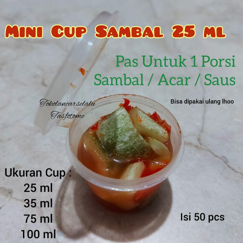 Plastic container container Cup Holder for Sambal sauce Sambal ...