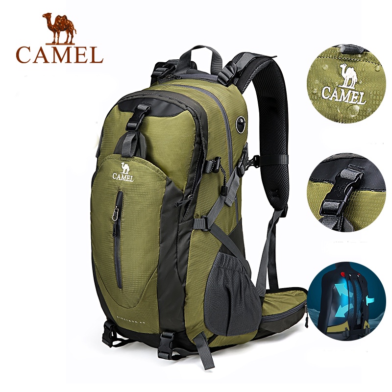 CAMEL backpack has a lot of storage capacity, suitable for traveling ...