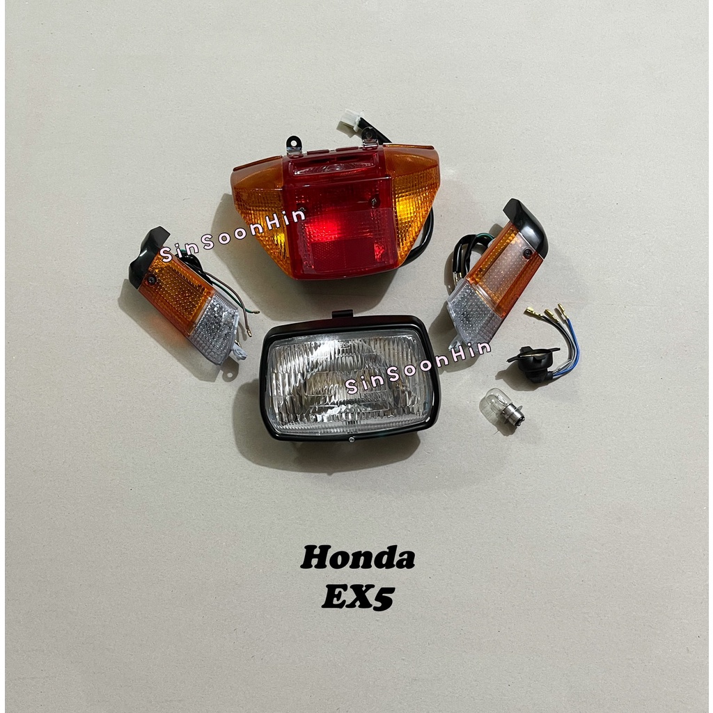 Honda EX5 / EX5 DREAM Head Lamp + Front Signal Lamp + Tail Lamp Assy ...