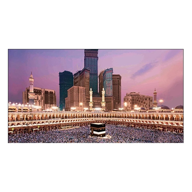 Islamic Painting Makka Madina Posters Kaba Picture Prints on Canvas Islam Wall Art Posters and ...