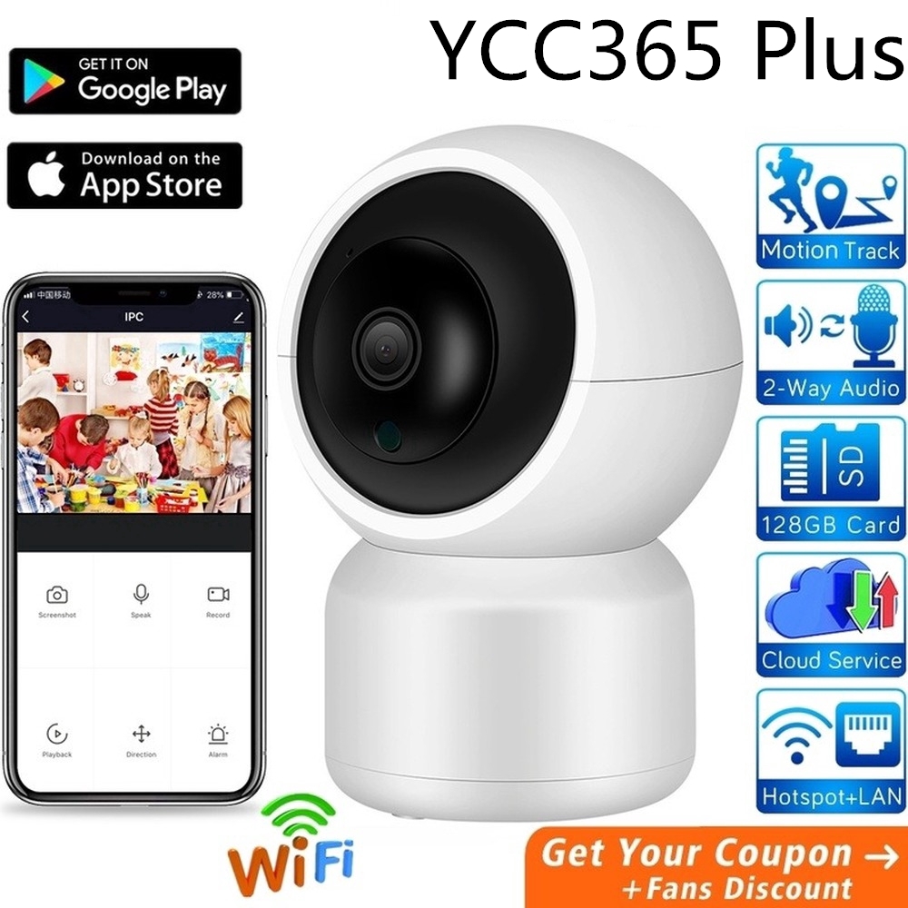 YCC365 Plus /Smart Camera 1080P WiFi Wireless Security IP Camera 2M/3M ...