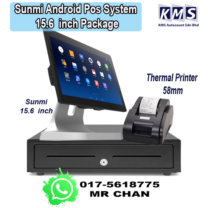 Sunmi Android Pos System 15.6 inch Package (Include Training and Support) | Shopee Malaysia