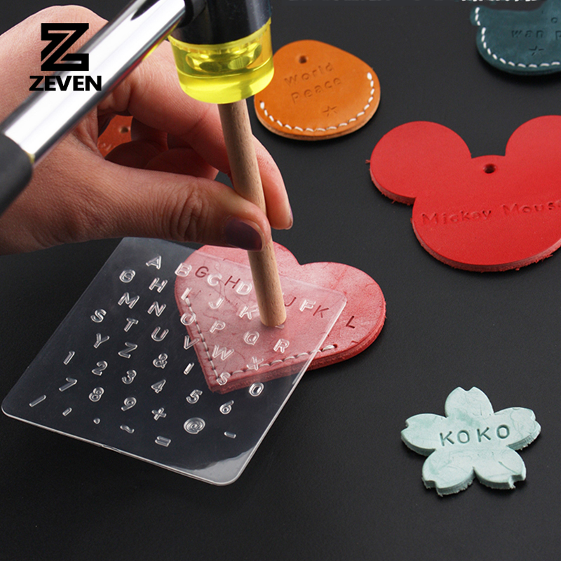 Plastic Printing Punch Alphabet Numbers Stamp Set For Leather Tools ...
